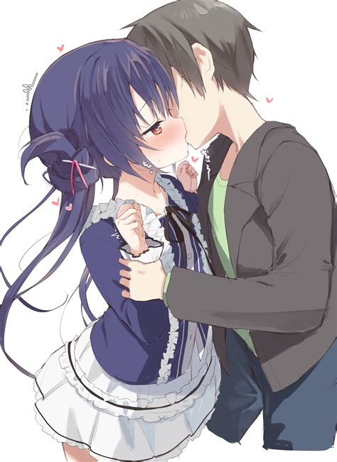 Longhaniwa Takepoison Takakura Anri Clover Days Absurdres Highres Boy Girl Blue Hair