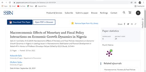 Macroeconomic Effects Of Monetary And Fiscal Policy Interactions On Economic Growth Dynamics In