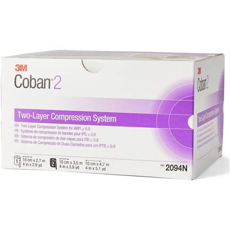 3M Coban 2 Layer Compression Bandage System Kit 4in 1Ct