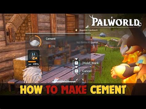 Palworld How To Get Cement Uses