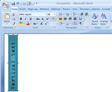 Microsoft Word Rotate Picture