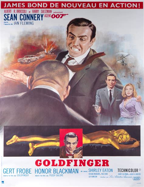 Bonhams Cars A James Bond Goldfinger Film Poster 1964