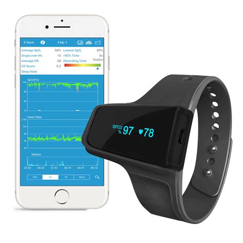 Fda Ce Smart Sleep Viatom Pc Report Continuous Bluetooth Wrist Sleep