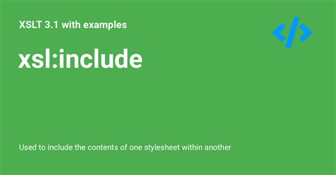 Xsl Include XSLT 3 1 With Examples