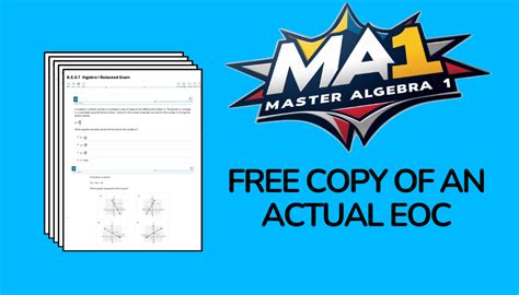 What Questions Are On The Algebra 1 Eoc