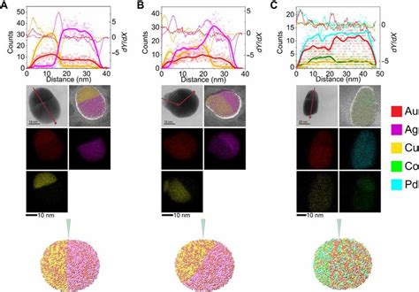 Stem Eds Characterization Of Interfaces In Different Biphasic Nps Eds Download Scientific