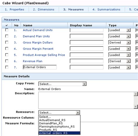 Creating Custom Row Sources