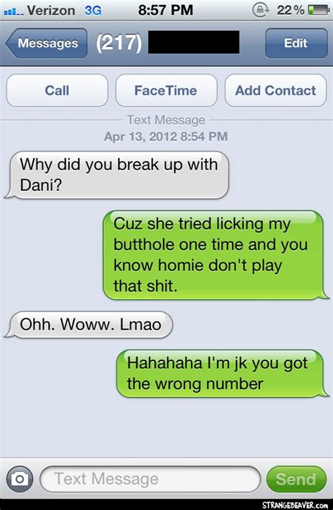 Strange Text Messages 4 26 Strange Beaver