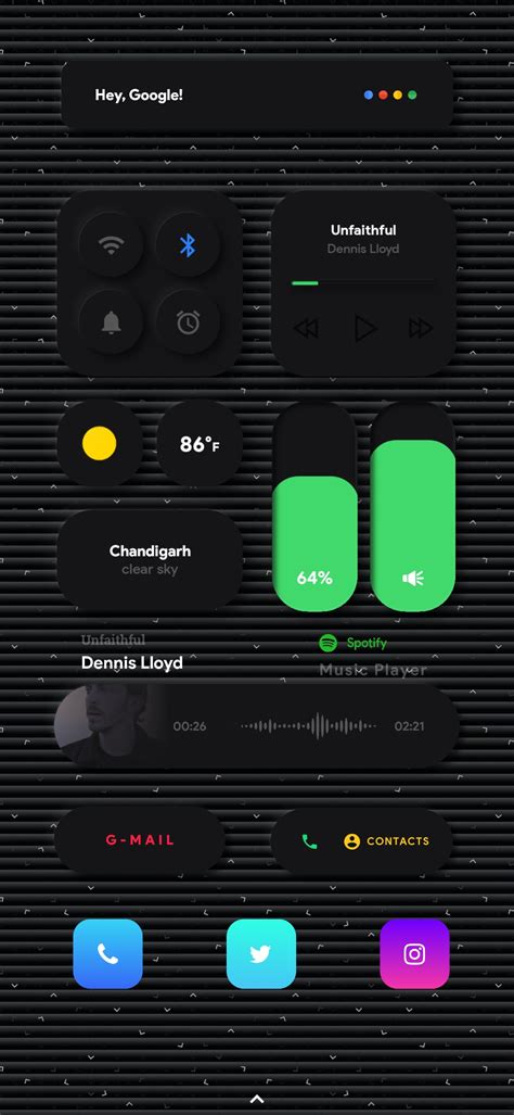 Shadow Widget X Nova Scrolller