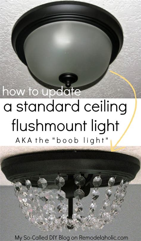 Remodelaholic Ban Your Boob Lights 2 Easy Ways To Update Basic
