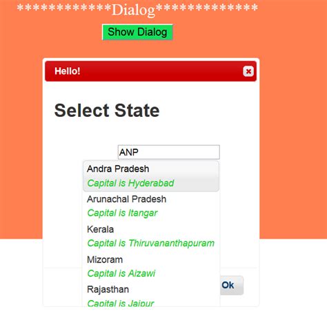 Jqueryui Day 9 Dialog