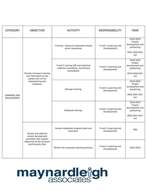 Action Plan Diversity And Inclusion Pdf