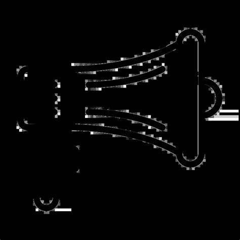 확성기 아이콘 라인 벡터 일러스트 Png Ai 무료 다운로드 Pikbest