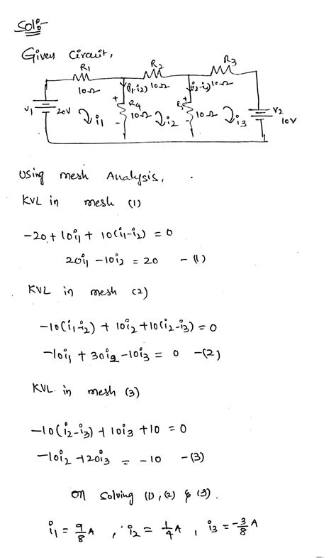 [solved] 8 for the circuit shown below determine the current in all