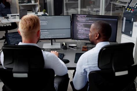 African American Programmer Man Coding Stock Image Image Of Development Code 297647881