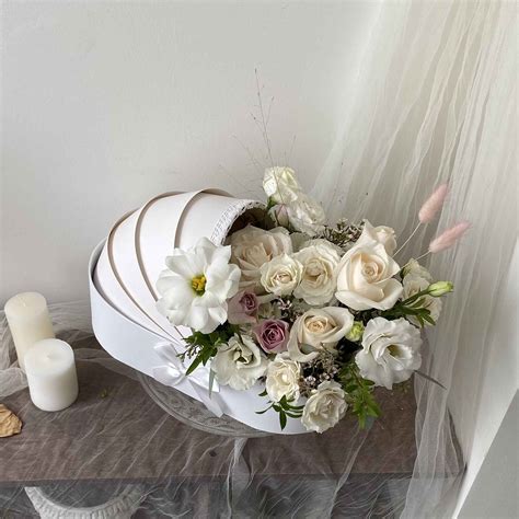 인천 송도 플라워 요람 박스 만들어 출산 축하 선물하기 원데이클래스