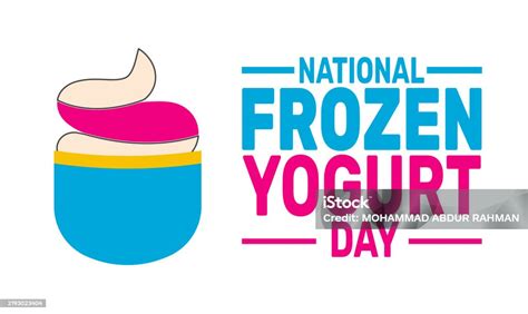 2월은 전국 프로즌 요거트의 날 배경 템플릿입니다 배너 카드 포스터 및 소셜 미디어에 적합합니다 전문적인 모습을 위한 텍스트 비문과 고전적인 색상이 있는 벡터 디자인 2월에