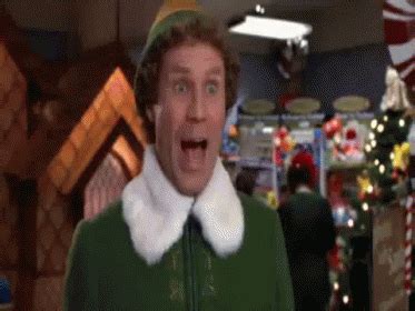 Excited Elf  Elf Animated Will Ferrell Excited S Pekb