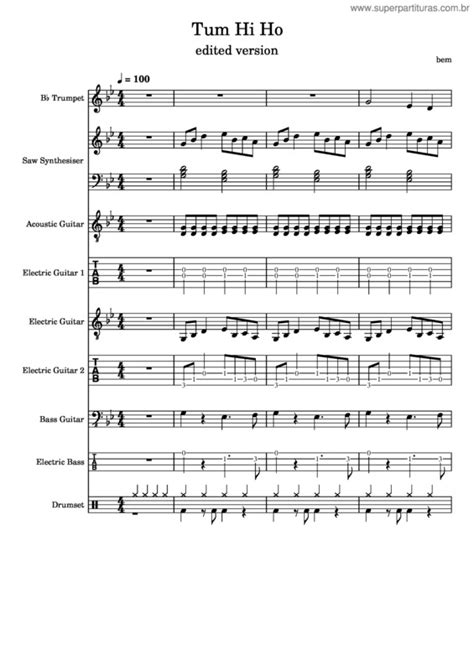 Super Partituras Tum He Ho Arijit Singh