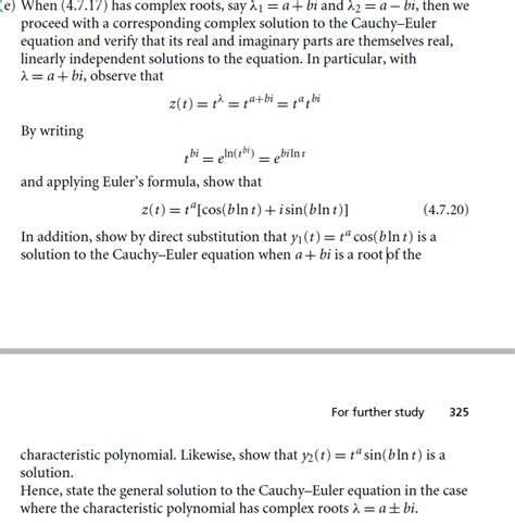 Solved When Has Complex Roots Say Lambda A Chegg Com