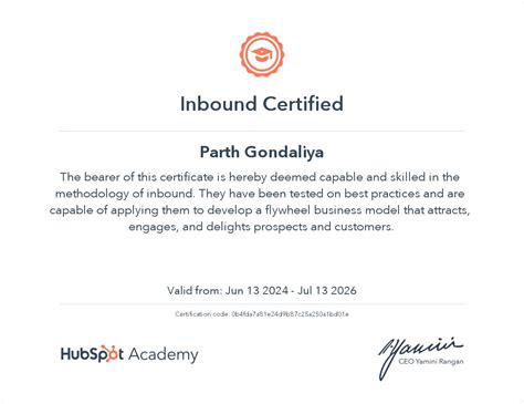 parth gondaliya on linkedin coursegrand inboundmarketing