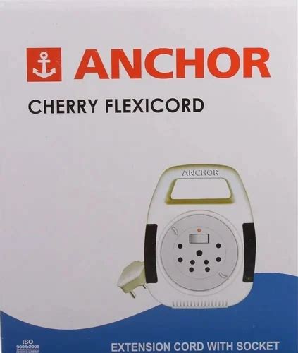 Polycarbonate 3 Pin 6a Anchor Flexi Extension Cord For Electric
