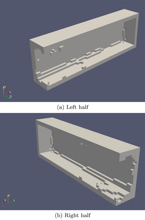 Cut Views Of The Optimal Topologies Of The 3d Mean Compliance