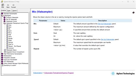 Mix Function On HPLC ALS 1260 VIALSAMPLER Forum Liquid Chromatography Agilent Community