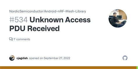Unknown Access Pdu Received · Issue 534 · Nordicsemiconductorandroid Nrf Mesh Library · Github