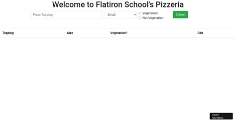 React Pizza App Codesandbox
