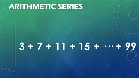 Grade 10 Mathematics Arithmetic Series Lesson Pptx Education