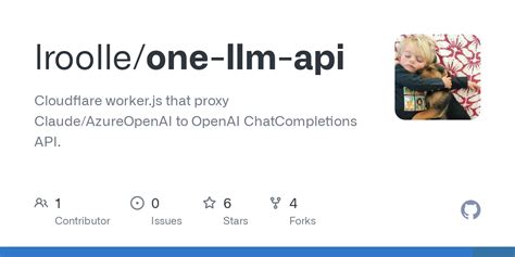 github lroolle one llm api cloudflare worker js that proxy claude azureopenai to openai