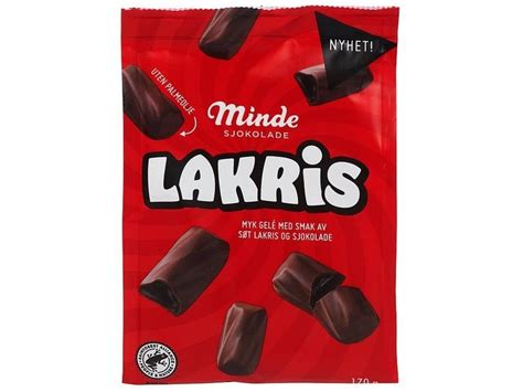 Minde Chocolate Covered Liquorice 170 Gram Lakris M Sjokolade Norwegian Foodstore