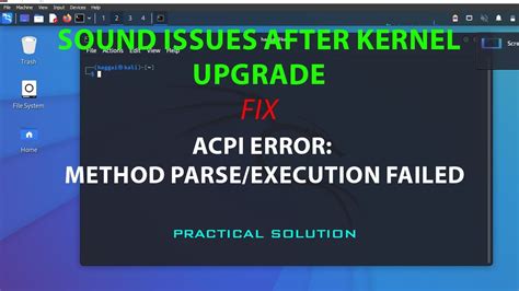 Linux Fix Sound Issues After Kernel Upgrade Youtube