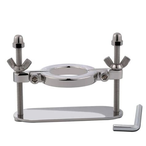 Stainless Steel Men Scrotum Testicle Ball Clamp Cbt Ball Stretcher Device Male Ebay