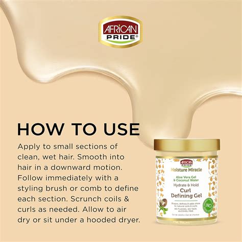 African Pride Moisture Miracle Aloe And Coconut Water Hydrate And Hold Curl