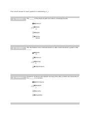 Networking Chapter Review The Correct Answer For Each Question Is Indicated By A INCORRECT