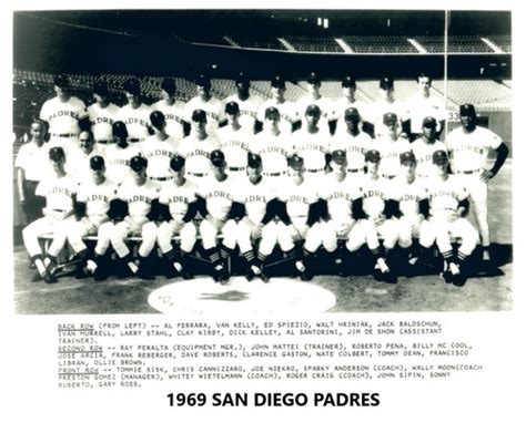 1969 San Diego Padres 8x10 Team Photo Baseball Picture Mlb With Names