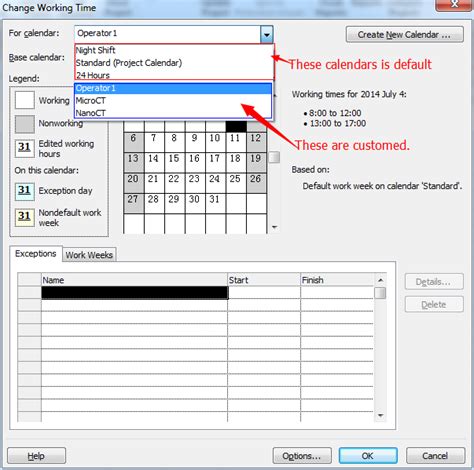 C How To Add A Custom Calendar For Project Using Microsoftoffice
