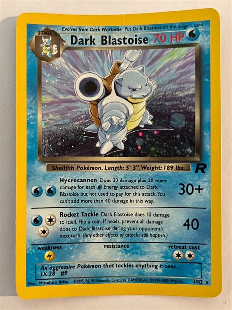 Dark Blastoise Card