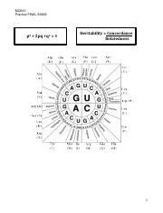 MCB10 FINAL PracticeExam Key Pdf MCB10 Practice FINAL EXAM P2 2pq Q2 1 Heritability