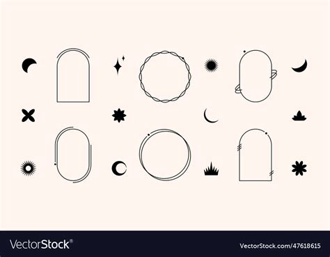 Retro Geometric Shapes Royalty Free Vector Image