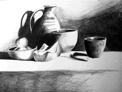 Still Life Black And White Drawing Easy At Explore