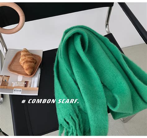 网红流苏马海毛柔软围巾女秋冬天韩版ins加长加厚保暖仿羊绒围脖 阿里巴巴