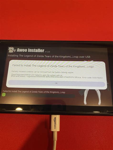 having trouble installing tears of the kingdom nsp r switchpirates