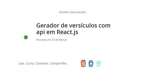 gerador de versículos com api em react js