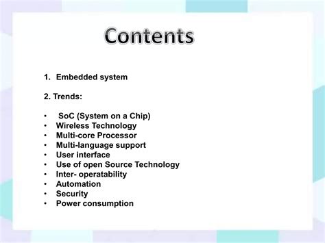 Trends In Embedded System Design Pptx Operating Systems Computer