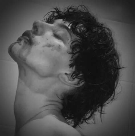 Male Vampire Reference Wound Reference Wiping Blood From Face