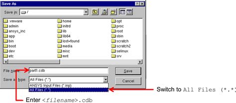 Export Of Finite Element Input Model