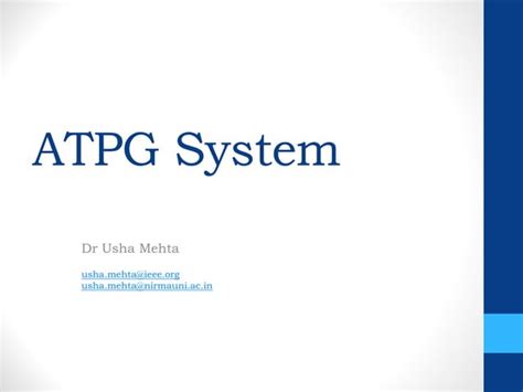 Automatic Test Pattern Generation Testing Of Vlsi Design Pdf